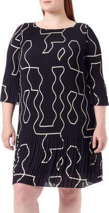 s.Oliver Black Label Damen Plissee Kleid kurz Black 46