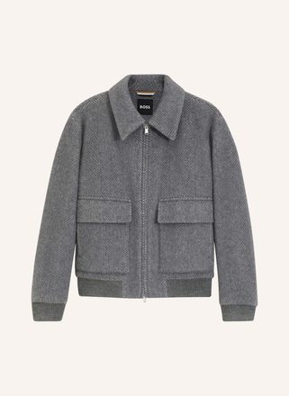 HUGO BOSS Mantel H-Charly-254 Relaxed Fit silber