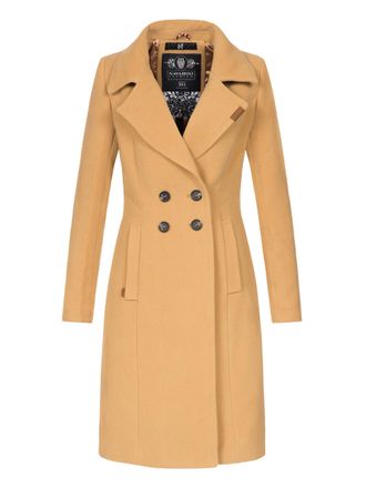Navahoo Damen Trenchcoat Wooly - Premium Wintermantel mit Eleganter Passform