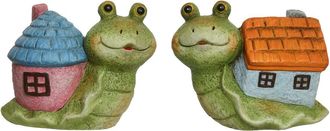 Decoris Dekofiguren Schnecke 11cm x 1 Stück Sortiert Keramik Deko Figur Sommerdeko Frühlingsdeko Gratendeko