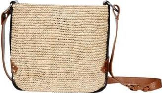 Isabel Marant Mini sac Bayia en raphia et cuir