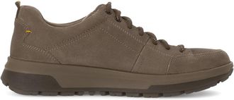 Gabor Graue Wildleder-Schn&uuml;r-Sneakers - - Shoes - Herren - Grau - 41 1/2 EU