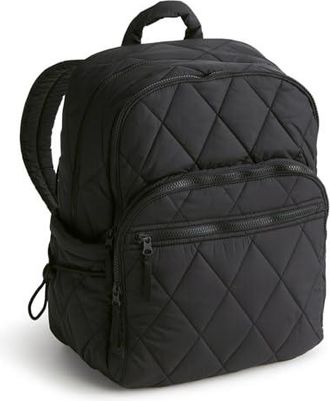 Vera Bradley Grand sac à dos Bancroft en nylon pour femme, Nuit sans lune, Taille unique