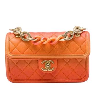 Chanel Pre-owned Sunset On The Sea Flap Bag - - Pre-owned - Damen - Orange - ONE SIZE