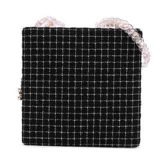 Chanel Pre-owned Chain Tweed Shoulder Bag - - Pre-owned - Damen - Schwarzk - ONE SIZE