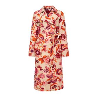La DoubleJ Milano Trenchcoat im Hottie-Print - - Coats - Damen - Beige - XL