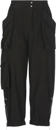 Pinko Pinko, Femme, Pantalons, Noir, Taille: 38 FR Pantalon en coton noir taille &eacute;lastique