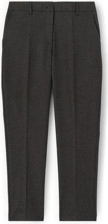 Motivi Femme, Pantalons, Gris, Taille: 44 FR Pantalon Regular en tissu teint en fil