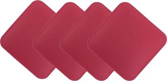 CB Home & Style Filz Sitzkissen Stuhlkissen Polster Auflage Kissen 4er Pack rund oder eckig (Bordeaux/Weinrot, Eckig - 35x35cm)