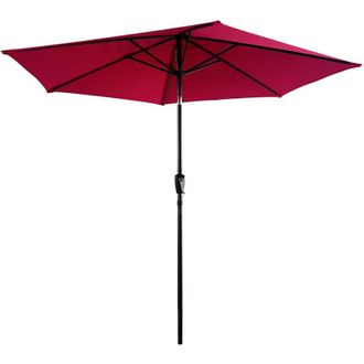 Happy Garden Parasol droit HAPUNA rond 2,70m de diam&egrave;tre fuchsia
