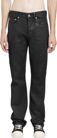 Rick Owens Tower Fog Cut in Wax Denim