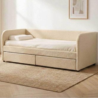 Emob Lit banquette Spector - 90 x 200 cm - Avec tiroirs de rangement
