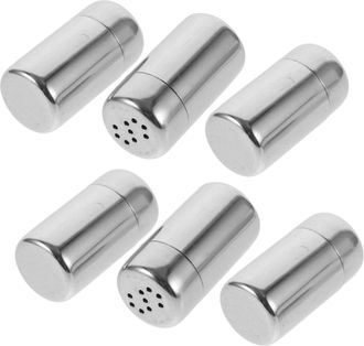 Pretyzoom 6stücke Reise-salz Und Pfefferstreuer Quetschflasche Für Camping Und Reisen Mit Verstellbarem Deckel Für Präzise Gewürzzugabe Kompakt Und Vielseitig E