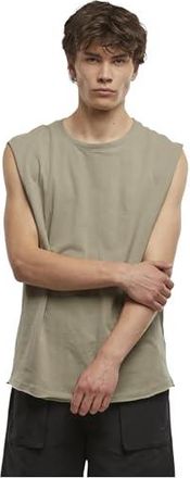 Urban Classics T-Shirt sans Manches à Bord Ouvert pour Homme - Col Rond - en Coton - Disponible dans de Nombreuses Couleurs - Tailles XS à 5XL, Paleolive, 4XL