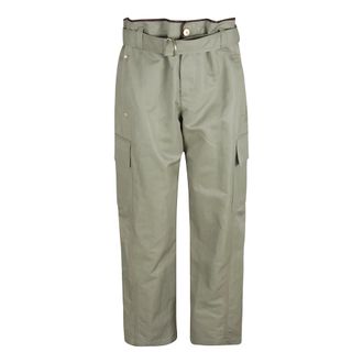 Brunello Cucinelli Femme, Pantalons, Vert, Taille: 38 FR Pantalone