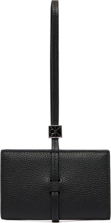 Calvin Klein Geldb&ouml;rse Calvin Klein Emblem Hw Pebble Wallet On Strap LV04F1130G Schwarz