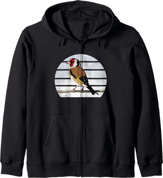 jz.birds Distelfink im Schnee Vogel Weihnachten Vogelfreund Biologe Kapuzenjacke