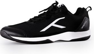 Hundred Infinity Pro Non-Marking Professional Badminton Shoe for Men (Black/White,EU 44/UK 10/US 11) | Material: Polyester/Mesh | Suitable for Indoor Tennis/S