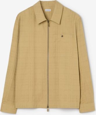 Burberry Surchemise zipp&eacute;e en coton Check, Size: XXXL