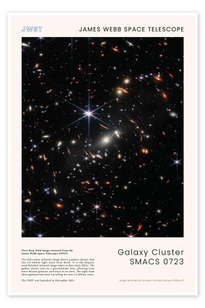 Posterlounge JWST - Galaxy cluster SMACS 0723 Poster von NASA 40 x 60 cm Wandbilder Wanddeko