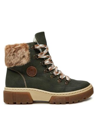 Rieker Schn&uuml;rschuhe X8647-54 Gr&uuml;n