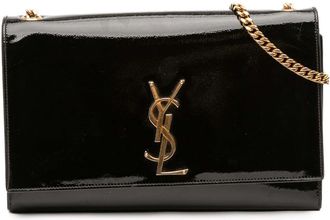 Saint Laurent Hobo Bags - Medium Patent Monogram Kate Crossbody - Gr. unisize - in Schwarz - für Damen