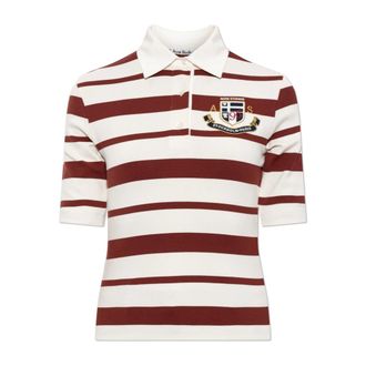 Acne Studios Femme, Tops, Rouge, Taille: 38 FR Polo &agrave; rayures marini&egrave;re