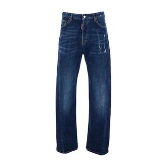 Dsquared2 Distressed Straight Leg Jeans - - Jeans - Herren - Blau - S