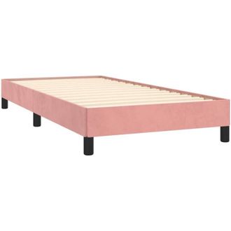 vidaXL Cadre de lit sans matelas rose 90x190 cm velours Vidaxl