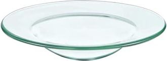 Amosfun Plat en Verre 10 Cm pour Chauffe-Cire Aromath&eacute;rapie Soucoupe De Remplacement Diffuseur DAr&ocirc;me Huile Essentielle Accessoire Maison