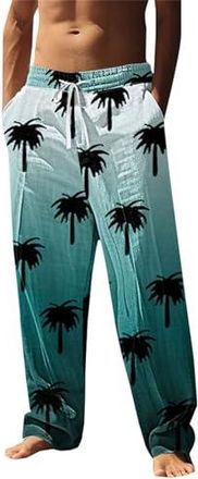 Generic Pantalon &agrave; jambe large pour homme - Pantalon d&eacute;t&eacute; en lin - Pantalon de yoga pour homme - Pantalon d&eacute;t&eacute; l&eacute;ger - Pantalon de marche - Pantalon de joggin