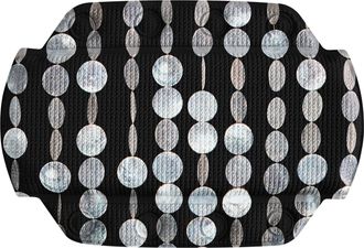 Kleine Wolke Nackenpolster Perla in Schwarz mit 32x22 cm