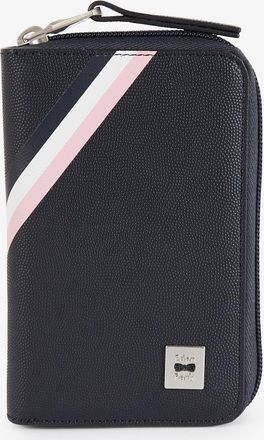 Eden Park Portefeuille Zipp&eacute; Marine &Agrave; D&eacute;tails Tricolores