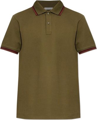 Moncler Homme, Tops, Vert, Taille: XL Polo avec Patch Logo