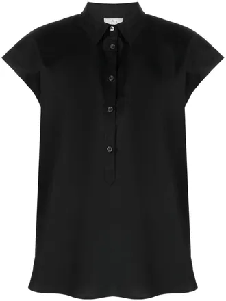 Woolrich chemise en coton à mancherons - Noir
