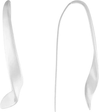 Dansk Copenhagen Nordische Swirl Ohrringe - - Accessories - Damen - Grau - ONE SIZE