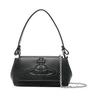 Vivienne Westwood Femme, Sacs, Noir, Taille: ONE Size Hazel Medium Handbag