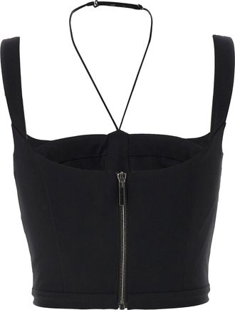 Nensi Dojaka Shaped Bustier Bodysuit - Black