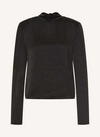 Rotate Rotate Blusenshirt Aus Satin schwarz