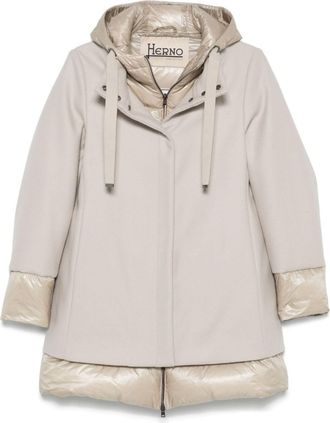 Herno Leichter Mantel in A-Linie - Nude