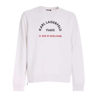 Karl Lagerfeld Sweatshirt mit Kontrastdruck - - Sweatshirts & Hoodies - Herren - Wei&szlig; - XL
