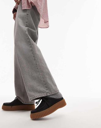 Clarks Torhill - Pantolette aus schwarzem Nubukleder