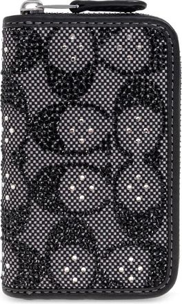 Coach Femme, Accessoires, Noir, Taille: ONE Size Essential Small Zip Around Card Case