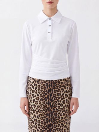 Ganni Polo Damen Farbe Wei&szlig;