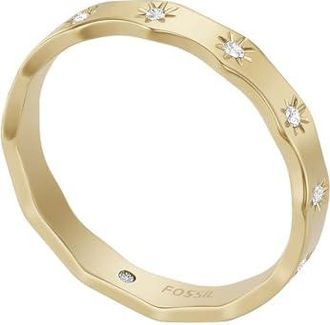 Fossil Bague Pour Femme Sadie, Largeur : 3.8mm Bague En Acier Inoxydable, JF04383710