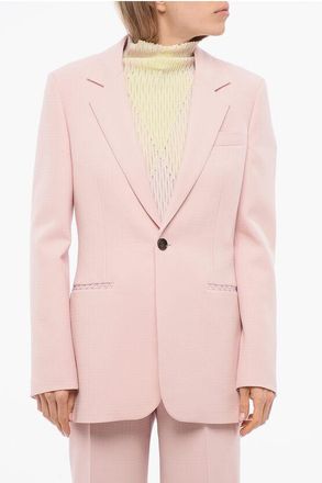 Burberry Wool Tailored Blazer with Welt Pockets size 38