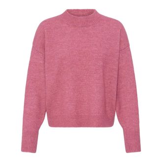 Ichi Rundhals-Strickware - - Knitwear - Damen - Lila - XL