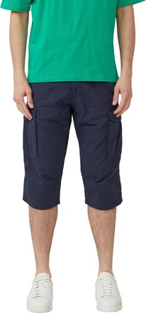 s.Oliver File: Gemusterte Cargo-Bermuda aus Baumwollmix im Relaxed Fit