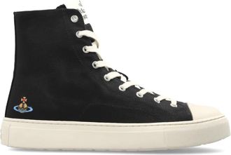 Vivienne Westwood Homme, Chaussures, Noir, Taille: 42 EU Plimsoll High Baskets
