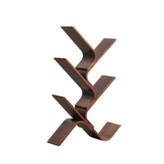 Generic Baumf&ouml;rmiges B&uuml;cherregal mit 3-8 Ebenen, kreativ gebogenes vertikales B&uuml;cherregal, Aufbewahrungsregal for B&uuml;cher, CDs und Zeitschriften(Color 2,5-Tier